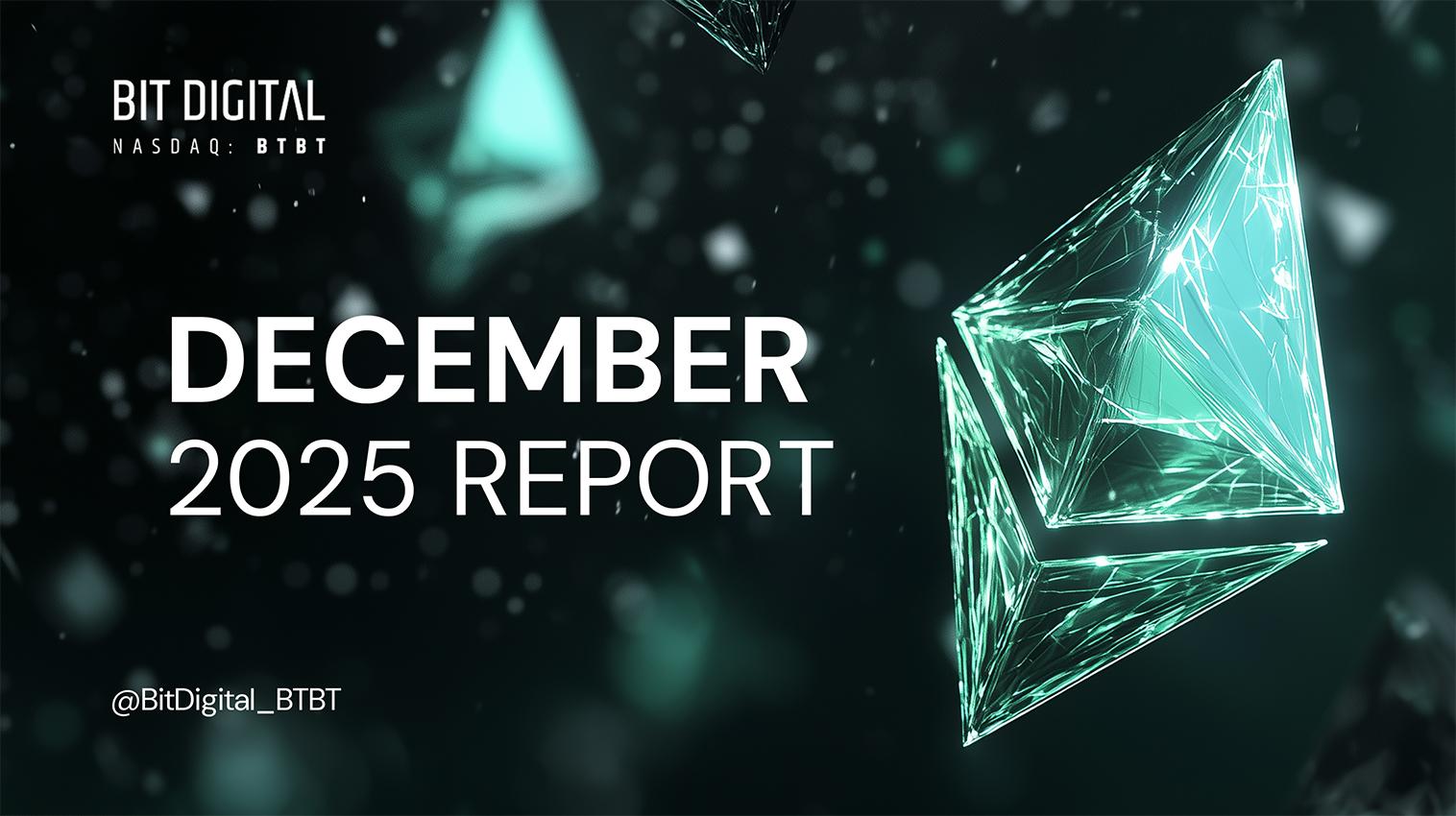 Bit Digital Inc. Reports Monthly Ethereum Treasury and Staking Metrics ...